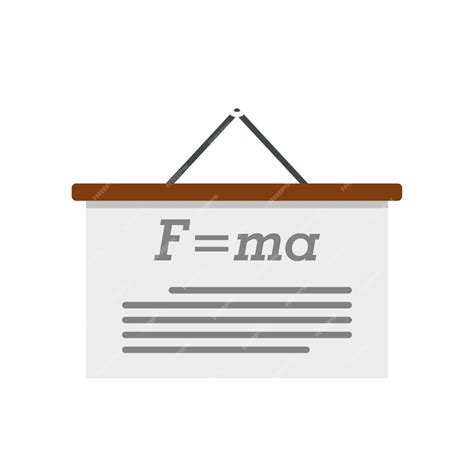 Ícone De Banner De Força De Newton Ilustração Plana Do ícone Vetor De