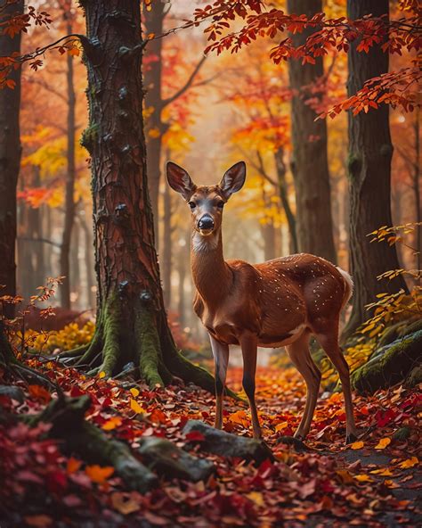 Download Ai Generated Deer Fall Royalty Free Stock Illustration