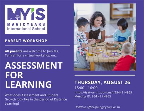 Assessment For Learning Workshop Myis International School