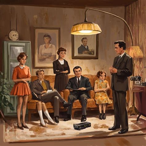 A Retro Tv Show Set From The 1960s With Classic Sitcom Characters4