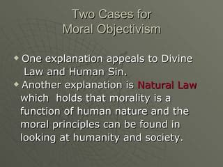 Chapter3 Moral Objectivism Ppt