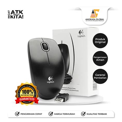 Jual Logitech Mouse Cable B100 1pc Shopee Indonesia
