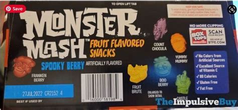 Monster Mash Spooky Berry Fruit Flavored Snacks