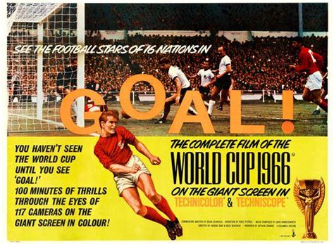 Vintage Goal England 1966 World Cup Movie Poster Print A3 A4 Etsy