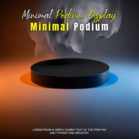 Y Elegante Podio Mínimo Para La Exhibición De Productos Modelo De Exhibición De Escenario Para
