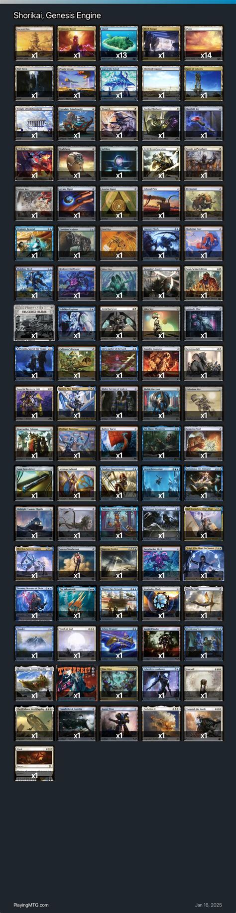 Shorikai Genesis Engine Magic The Gathering Deck Magic The Gathering