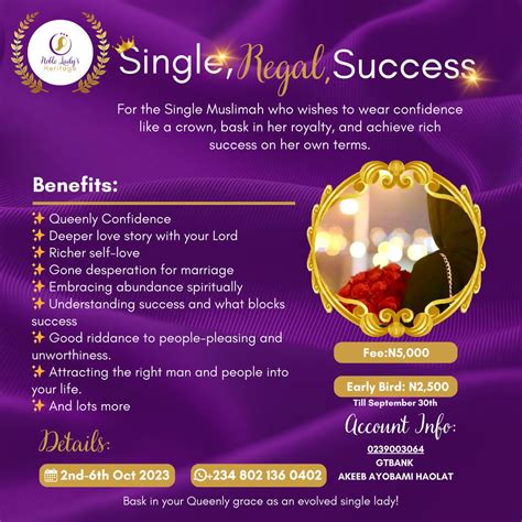 Buy Single Regal Success Masterclass By Khawlah A On Selar