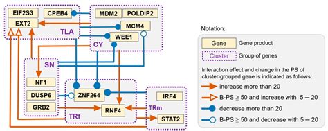 Schematic Presentation Of Valid Cluster Gene Interactions Identified By Download Scientific