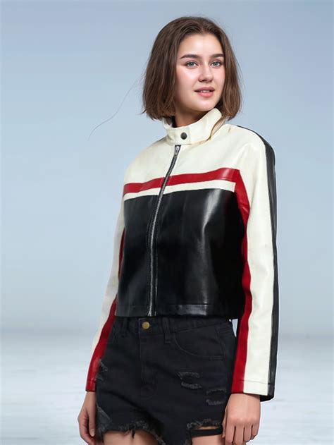 Chic Dual Texture Jacket Modern Style With Unique Contrast