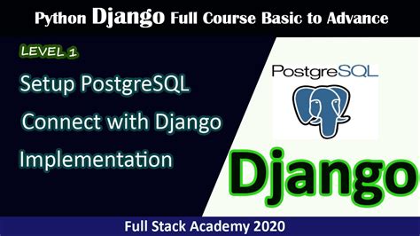 Python Django Tutorial In Hindi Urdu How To Setup Postgresql In