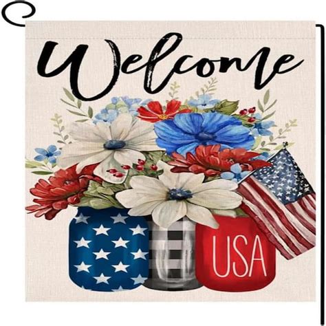 Cubilan Patriotic American Independence Day Garden Flag 12 X 18 In