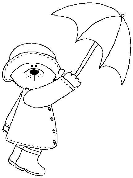 우산쓴 곰돌이 도안 네이버 블로그