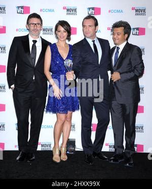 Jean Dujardin Thomas Langmann And Michel Hazanavicius With Their