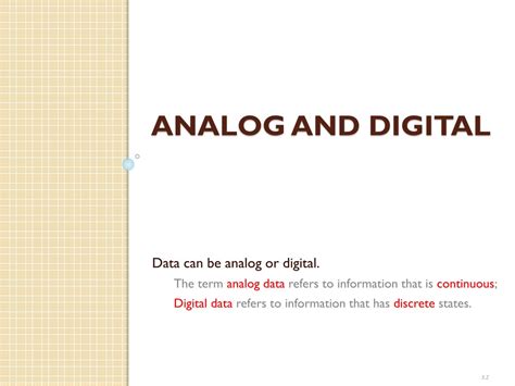 Ppt Analog And Digital Data Signals Understanding Periodic And Nonperiodic Waveforms