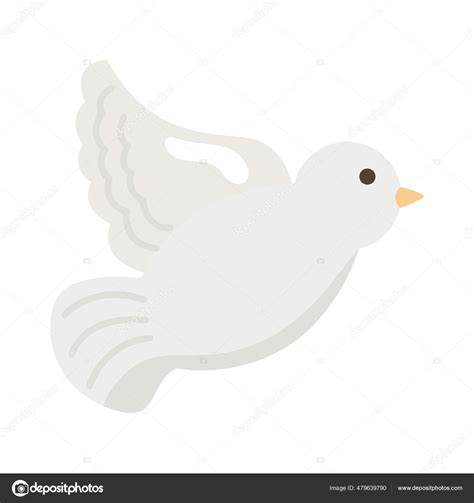 Paloma Linda Volando Vector De Stock Por ©yupiramos 479639790