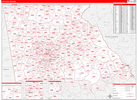 North Georgia Zip Code Map