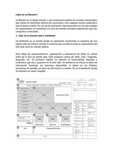 Que Es Un Boceto Web Pdf Informática Ingeniería De Sistemas
