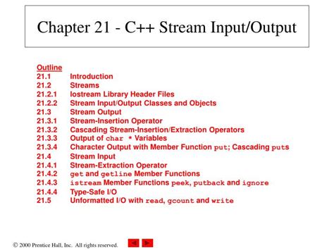 Ppt Chapter 21 C Stream Inputoutput Powerpoint Presentation