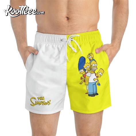 The Simpsons Homer Bart Simpson Swim Trunks