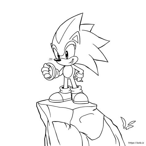 Srebrny Sonic The Hedgehog Kolorowanki Do Druku