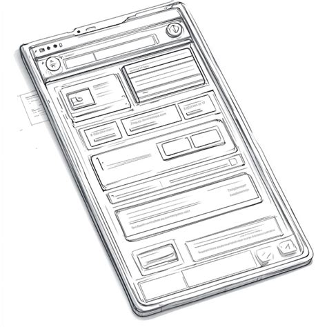 Form Wireframe With Input Fields Buttons And Layout Premium Ai