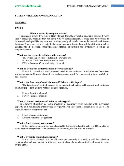 Wireless Communication Pdf Modulation Code Division Multiple Access