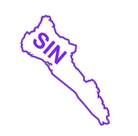 Sinaloa Mexico Map Outline Vinyl Decal Waterproof Uv Resistant