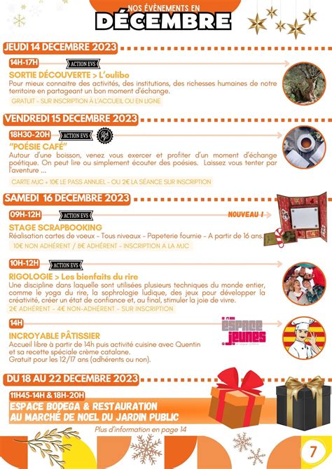 Les Rendez Vous De La Mjc De Décembre 23 à Février 2024