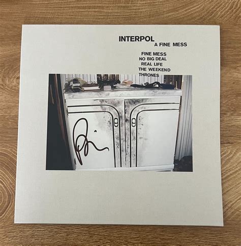 Paul Banks Signed Album Interpol A Fine Mess 1 Autographia