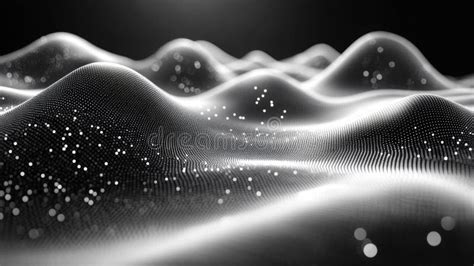 Monochromatic Abstract Artwork with Dynamic Wave-like Patterns and Optical Illusion Effect Stock ...