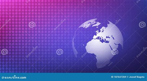 Earth Globe Design Global Business Technology Globalisation Concept