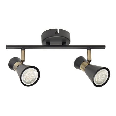 Spotlights Series Eufo Double Gu10 Black Gold Lighting Solutions