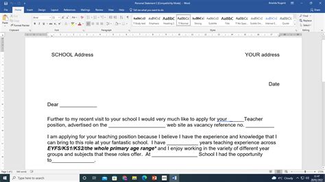 Teacher Application Personal Statement X 2 Successful Examples To