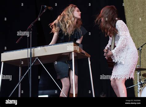 Singers Johanna Soderberg Left And Klara Soderberg Of First Aid Kit