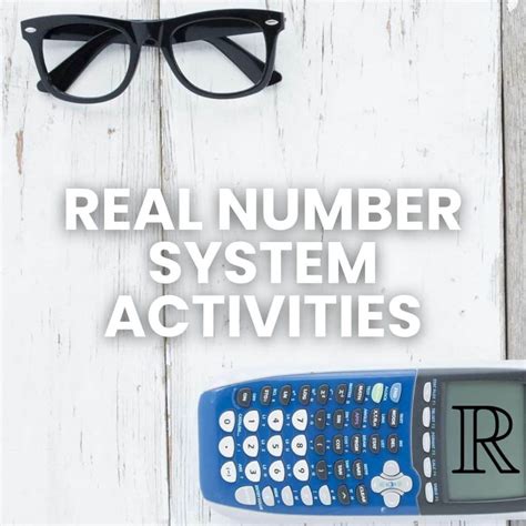 Real Number System Activities Math Love