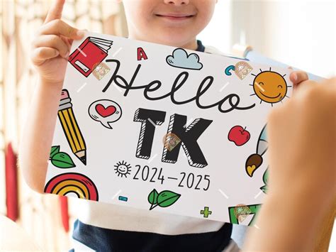First Day Of Tk Sign First Day Of School Sign Printable Back To
