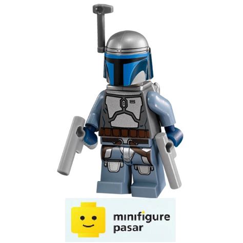 Sw468 Lego Star Wars 75015 Jango Fett Smile Minifigure W Blasters