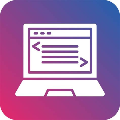 Premium Vector Vector Design Laptop Coding Icon Style