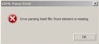 Visualization Tips Error Parsing Xaml File Root Element Is Missing