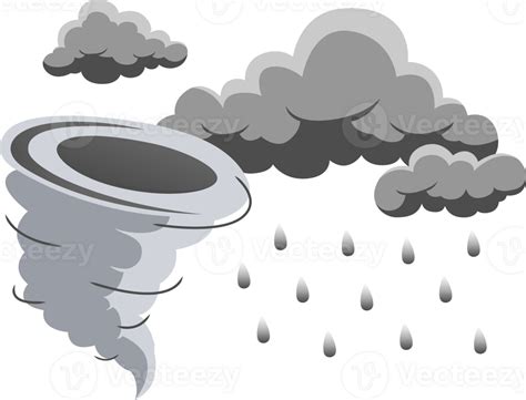 Storm Cloud And Rain Forecast Night Illustration Design 35414005 Png