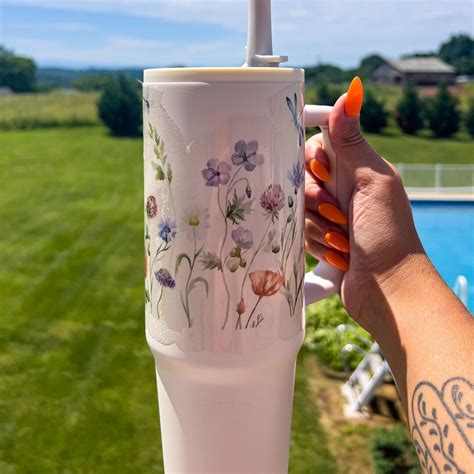 Flower Border Sticker Decal For Planners Laptops Tumblers Cars Walls Mirrors Notebooks