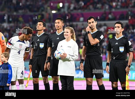Chinese Referee Ma Ning Is Serving As The Fourth Official In The 2022