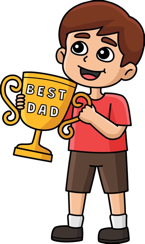 Best Dad Cartoon Colored Clipart Illustration 25374673 Vector Art At