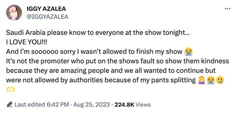Iggy Azalea Claims She Was Not Allowed To Finish Saudi Arabia Concert