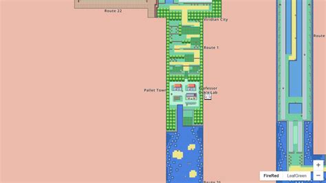 Pokemon Firered Leafgreen Interactive Map Battles And More