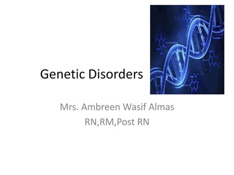 Genetic Disorders Pptpptx