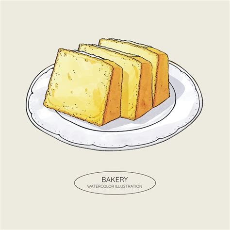Premium Vector Bakery Watercolor Illustration