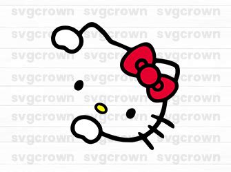 Hello Kitty Svg Free Silhouette Svg Files For Cricut Hello Kitty