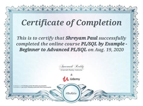 Udemy Learningeveryday Selflearning Plsql Thankyou Udemycourses