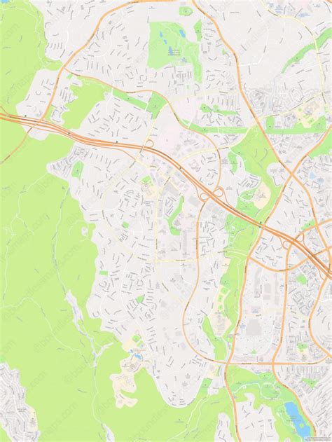 Aliso Viejo Modern Atlas Vector Map [1 10k] Boundless Maps